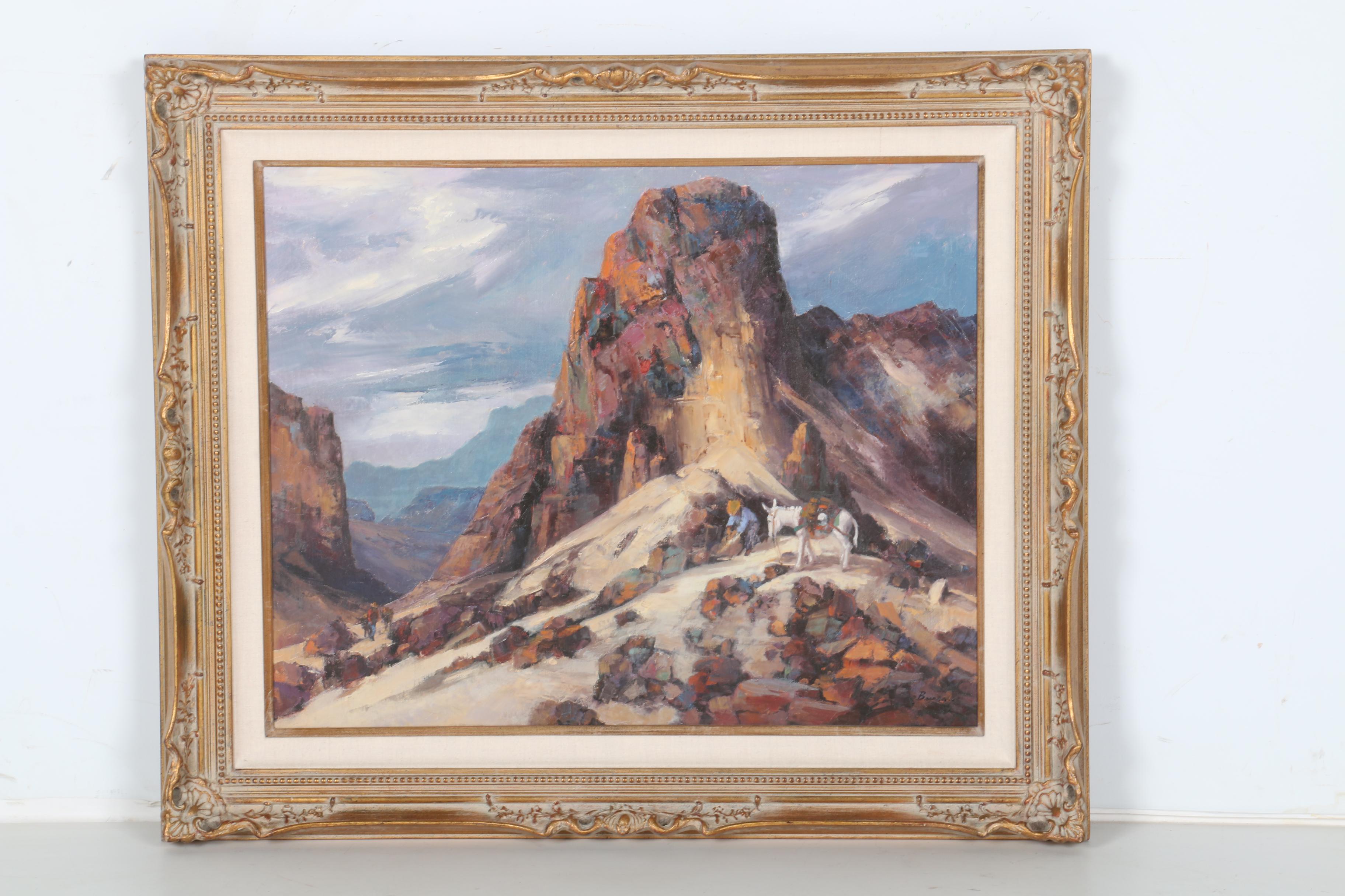 George Burrows Oil Painting on Canvas "Good Prospects" | EBTH