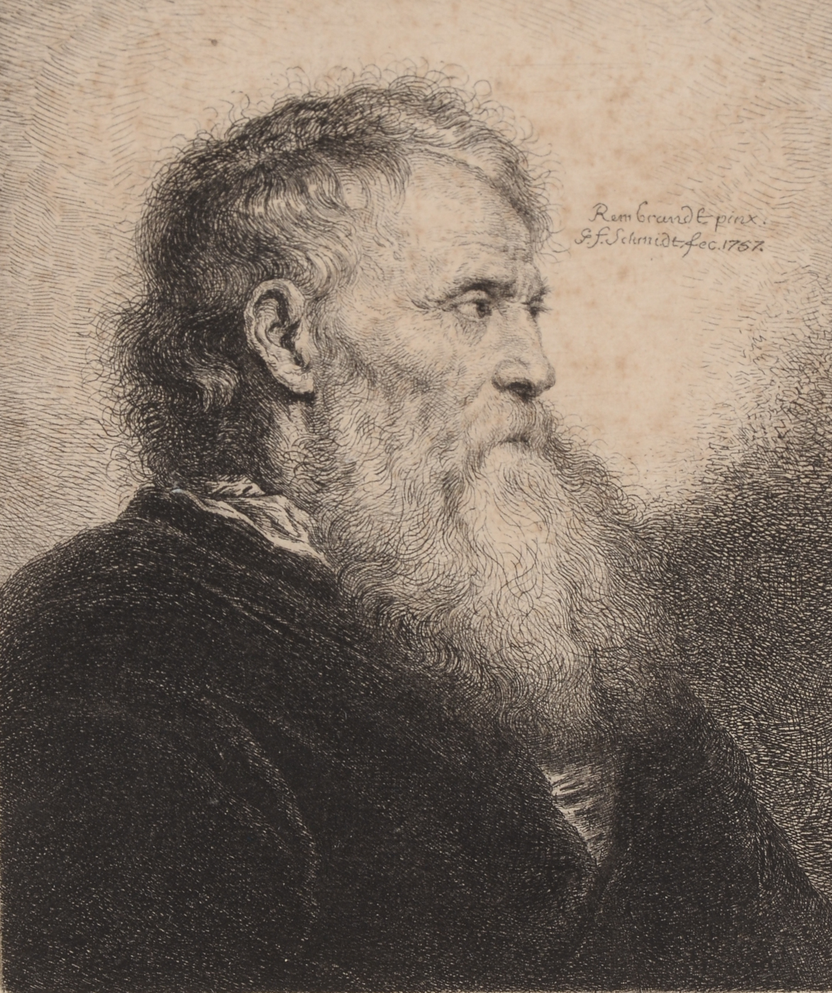 Georg Friedrich Schmidt 1757 Etching after Rembrandt | EBTH