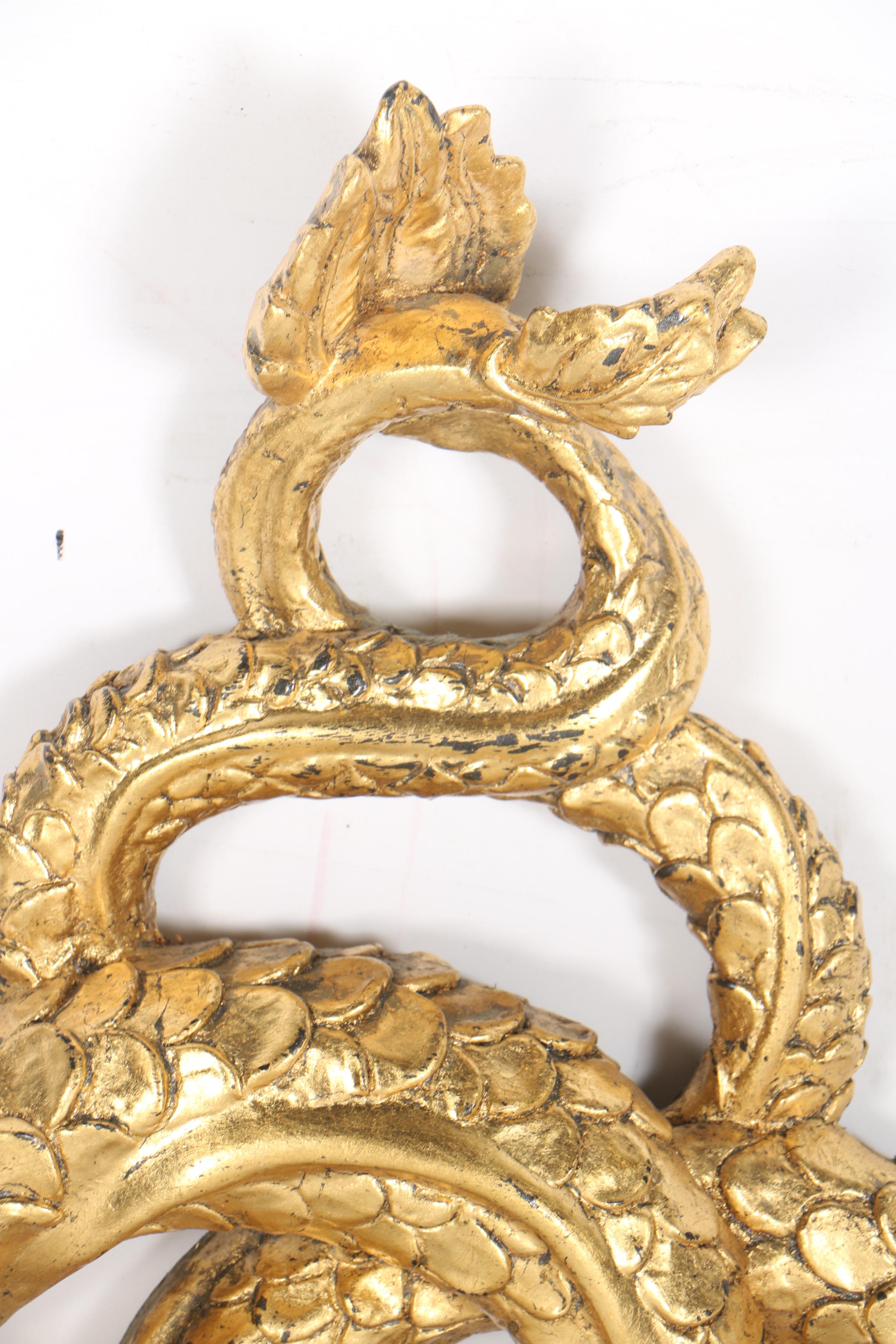 Gold Tone Serpent Mirror | EBTH