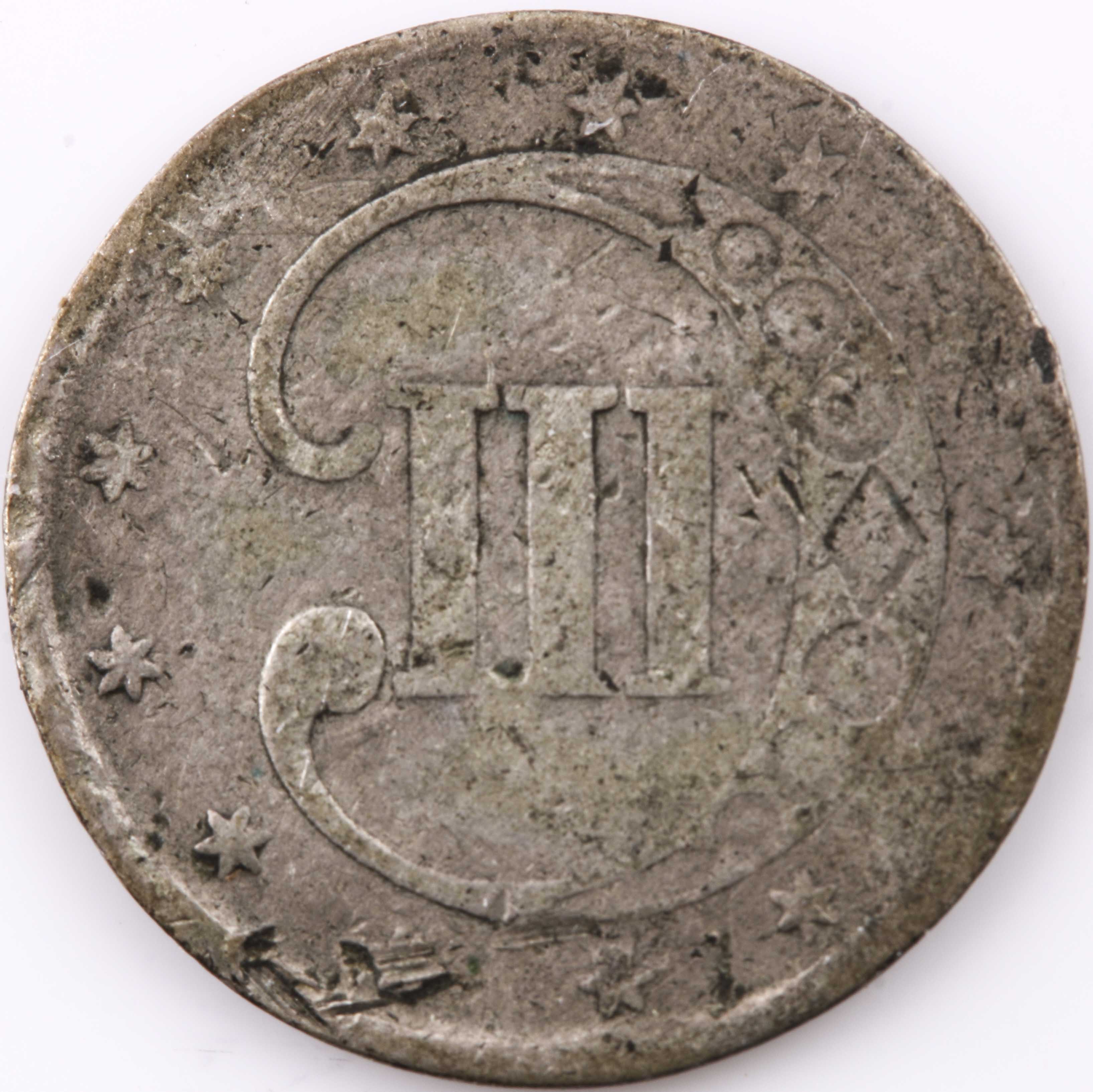 Group of 3 Silver Three Cent Coins | EBTH