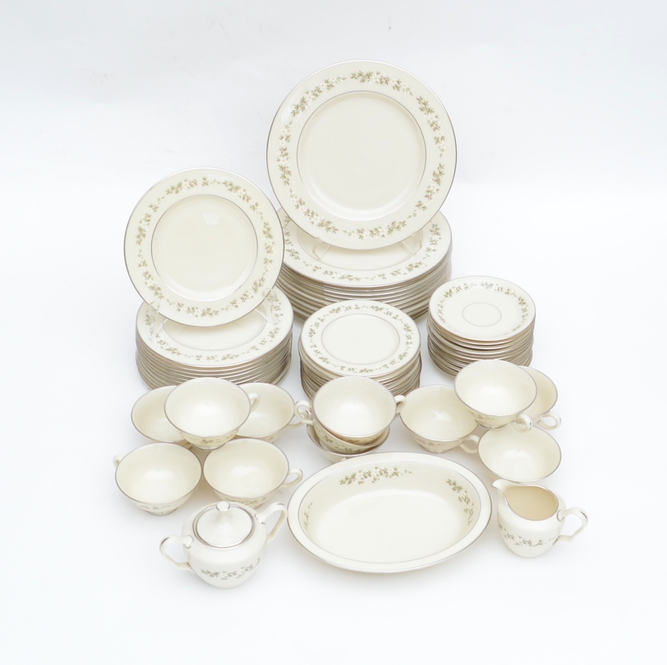 Lenox "Brookdale" China Collection, Sixty Three Pieces | EBTH