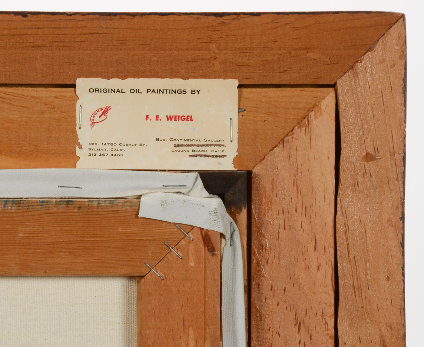 F. E. Weigel Original 1968 Oil on Canvas "In the Stretch" | EBTH