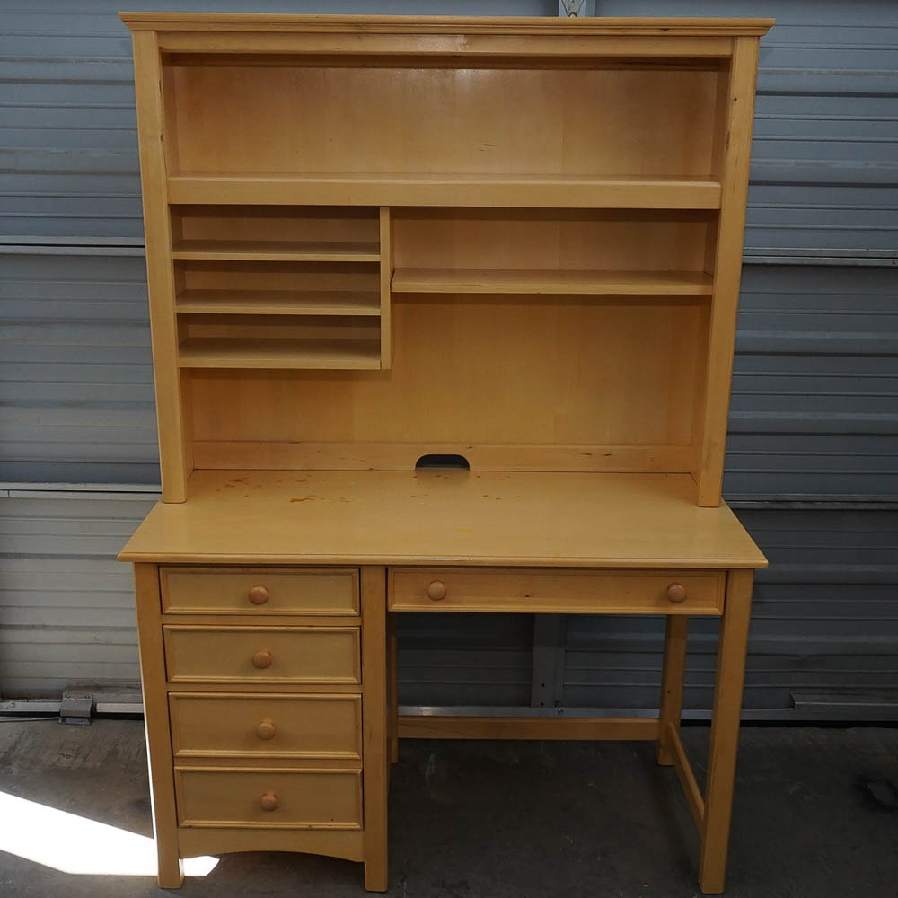 Contemporary Desk and Hutch With Chair by Havertys | EBTH