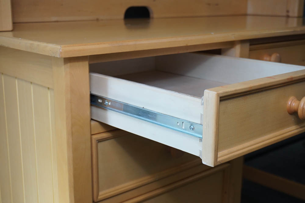 Contemporary Desk and Hutch With Chair by Havertys | EBTH