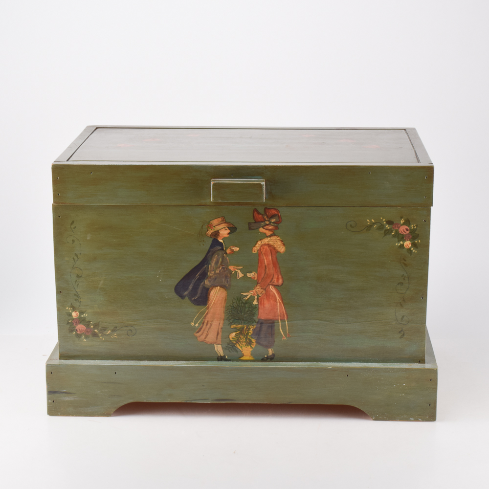 Small Painted Chest | EBTH
