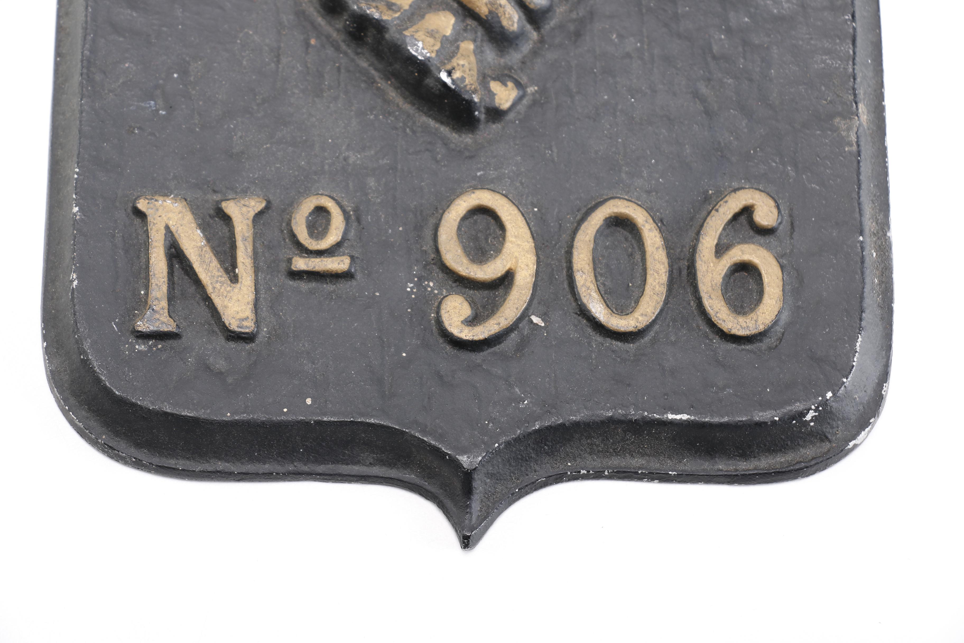 Cast Iron UK Fire Insurance Mark | EBTH