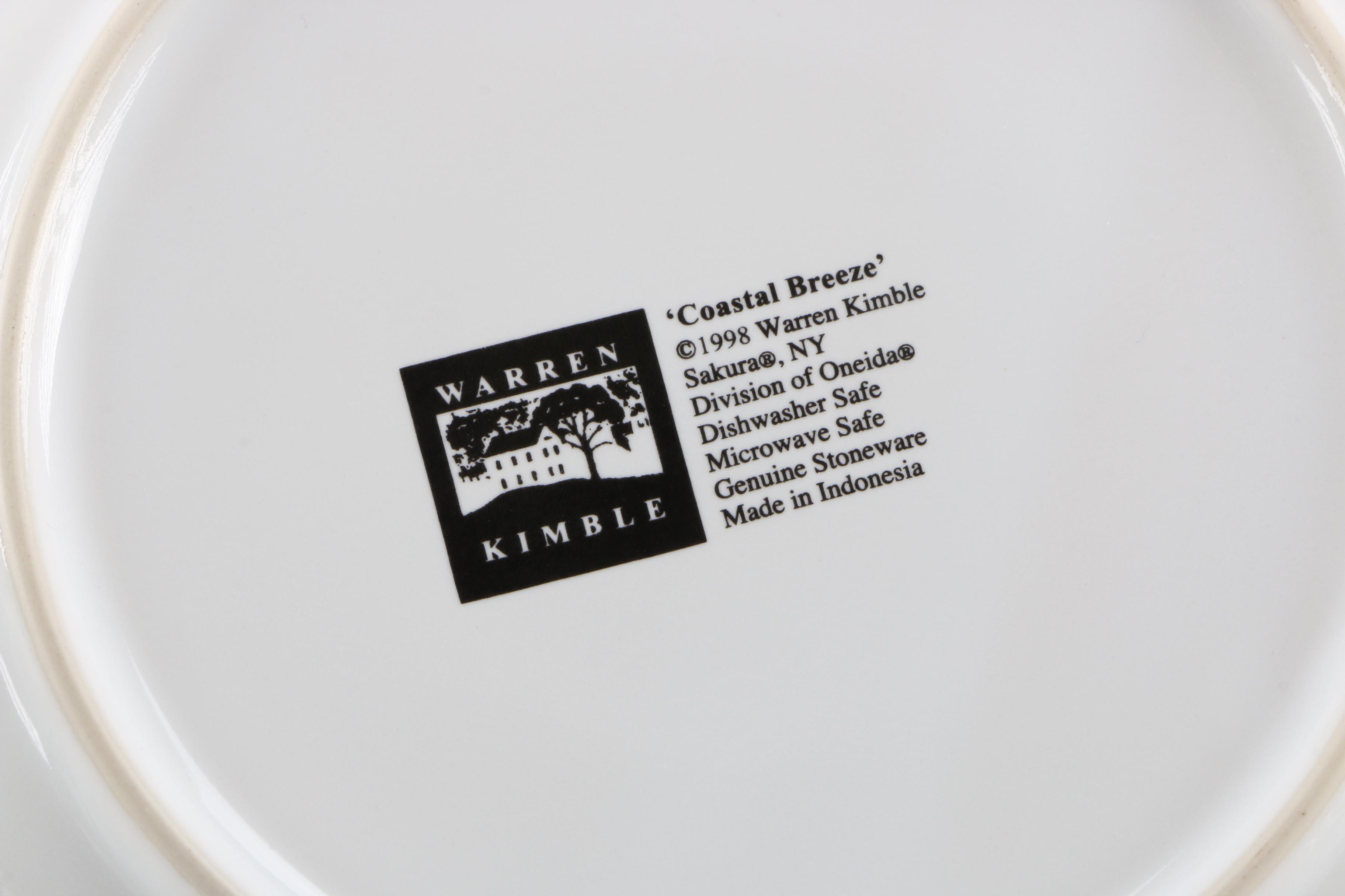 Warren Kimble "Coastal Breeze" Dish Set | EBTH