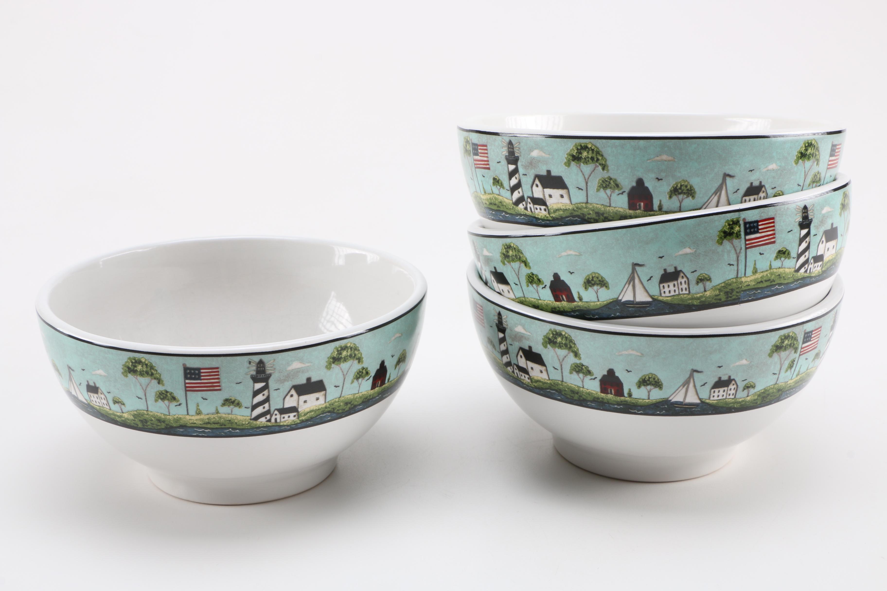 Warren Kimble "Coastal Breeze" Dish Set | EBTH