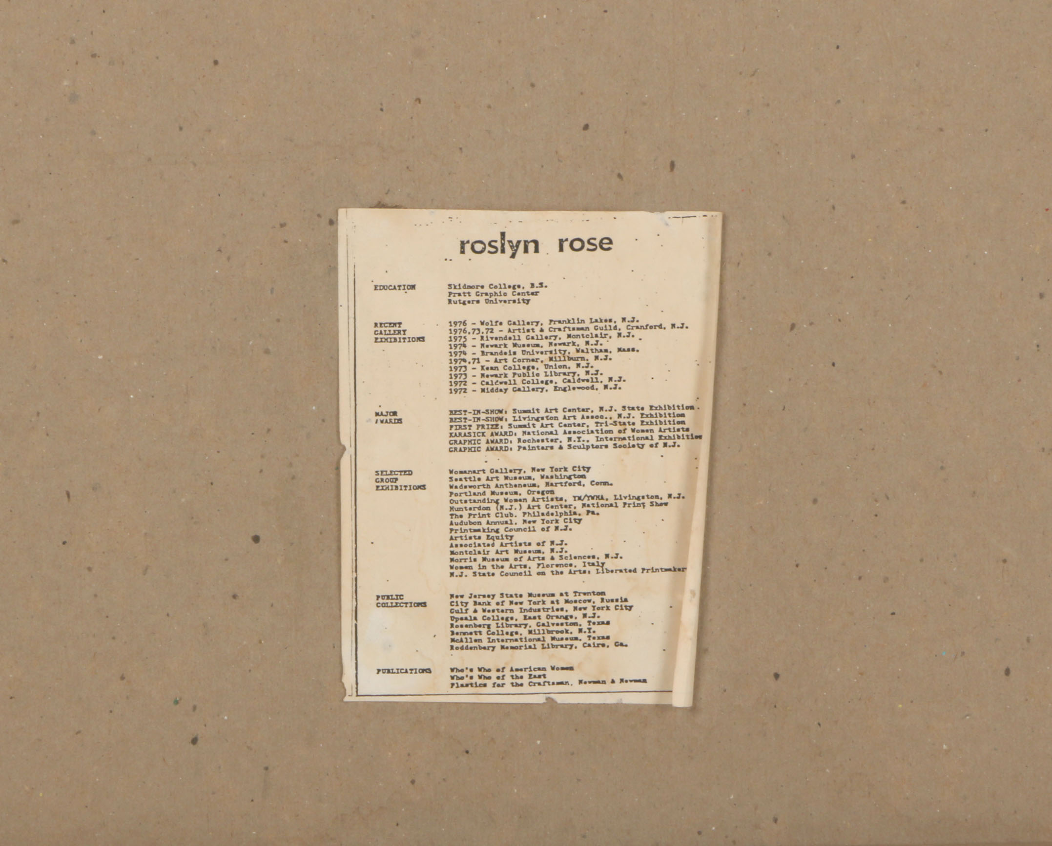 Roslyn Rose Limited Edition Aquatint Etching "The Bighorn Ram" | EBTH