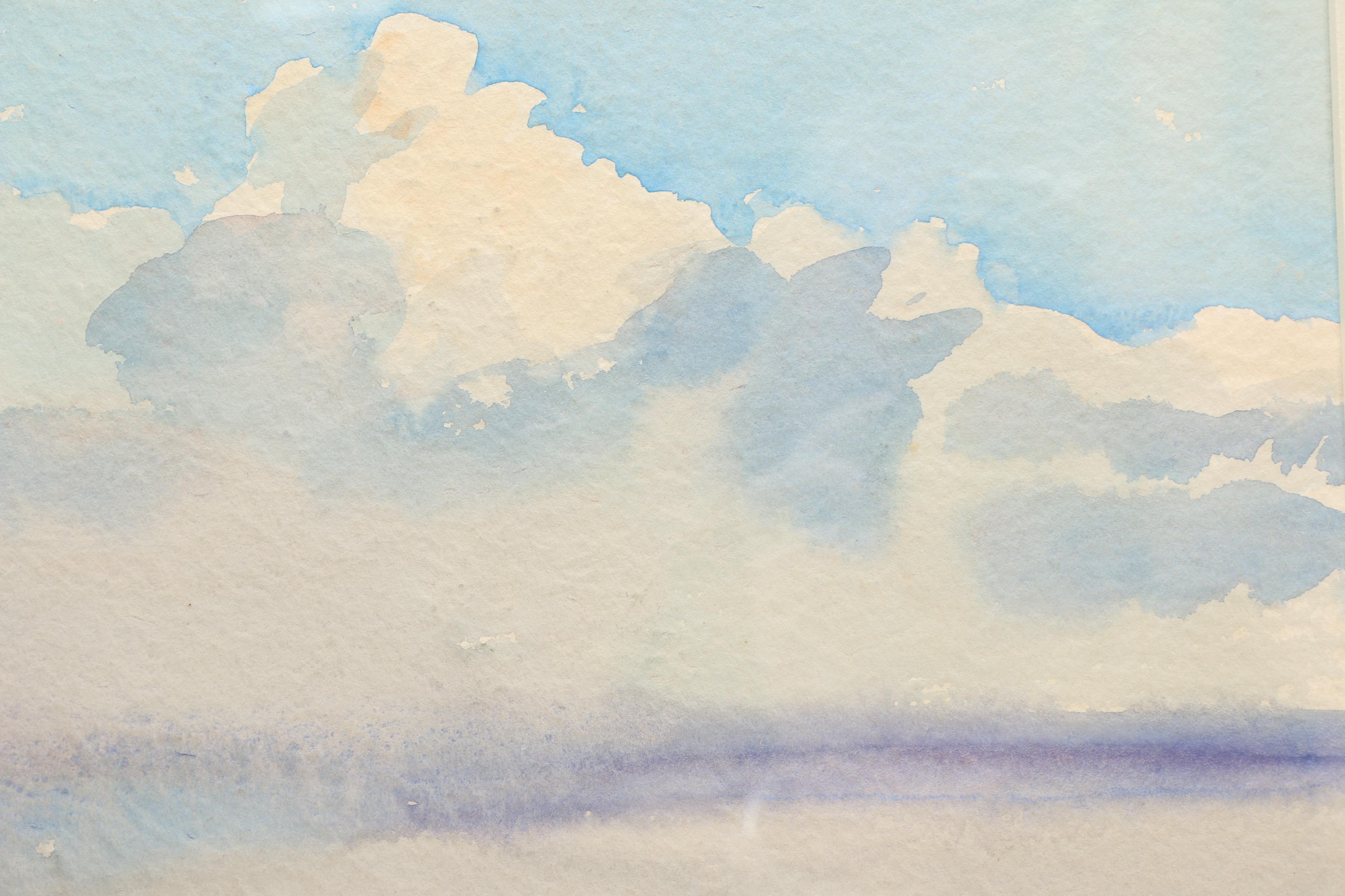 Edmund Brucker Original Watercolor Painting of Coastline | EBTH