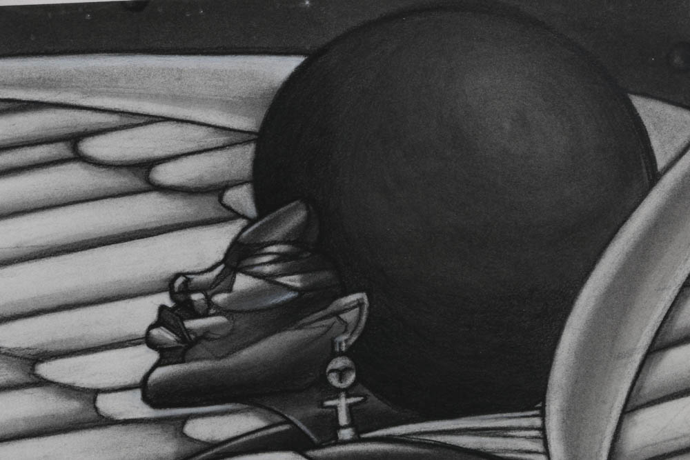 James Pate Original 2004 Charcoal Drawing | EBTH