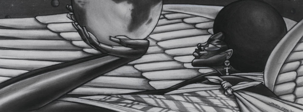 James Pate Original 2004 Charcoal Drawing | EBTH