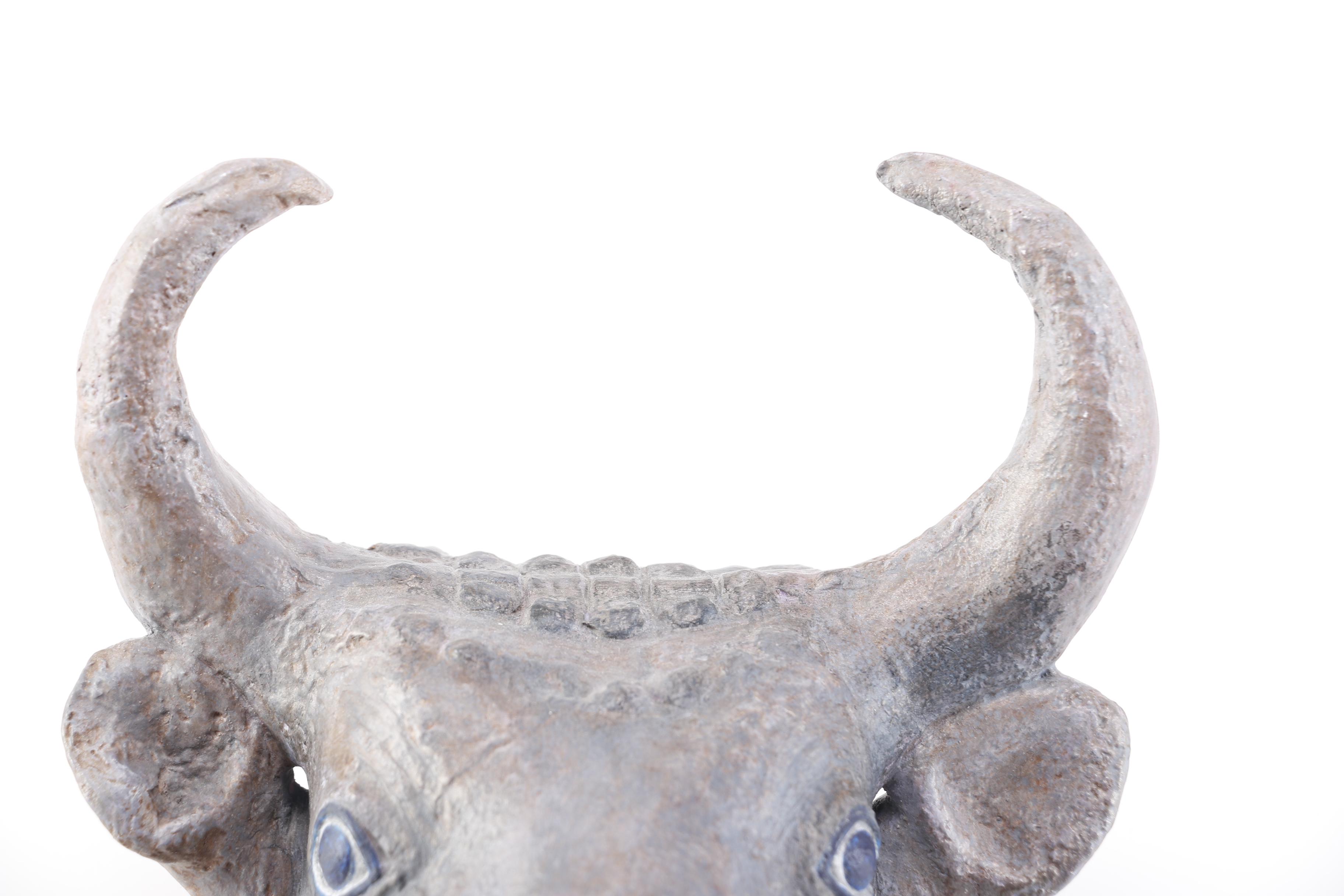 Metal Sumerian Bull Head Replica | EBTH
