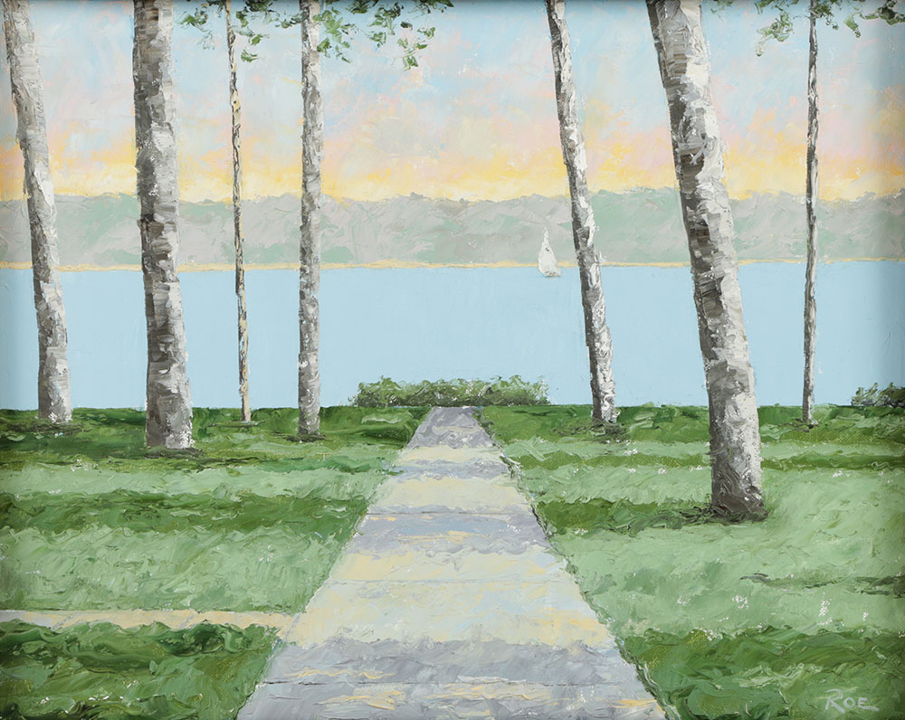 Todd Roe Oil Painting on Canvas Landscape | EBTH