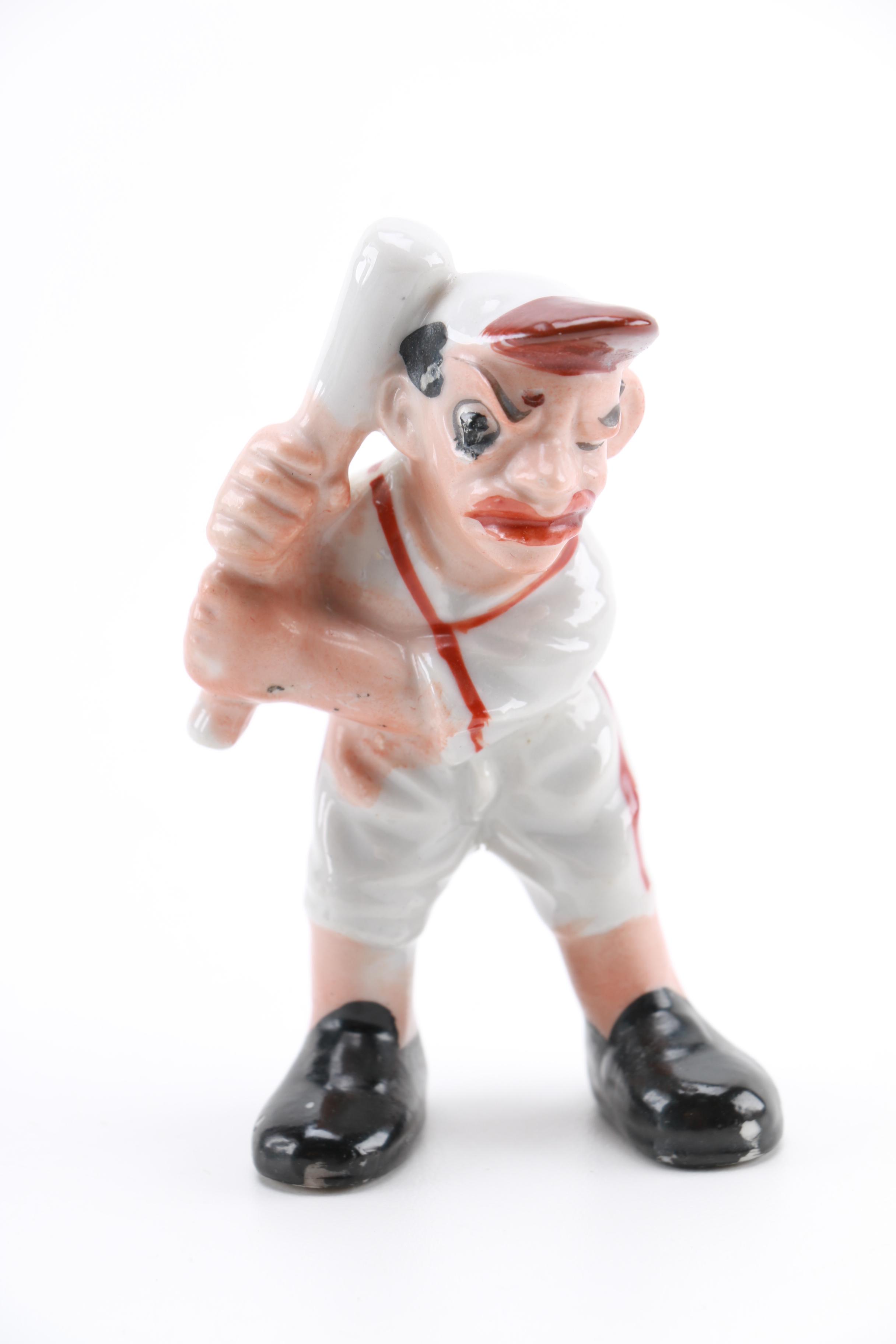 Japanese Ceramic Baseball Player Figurines | EBTH