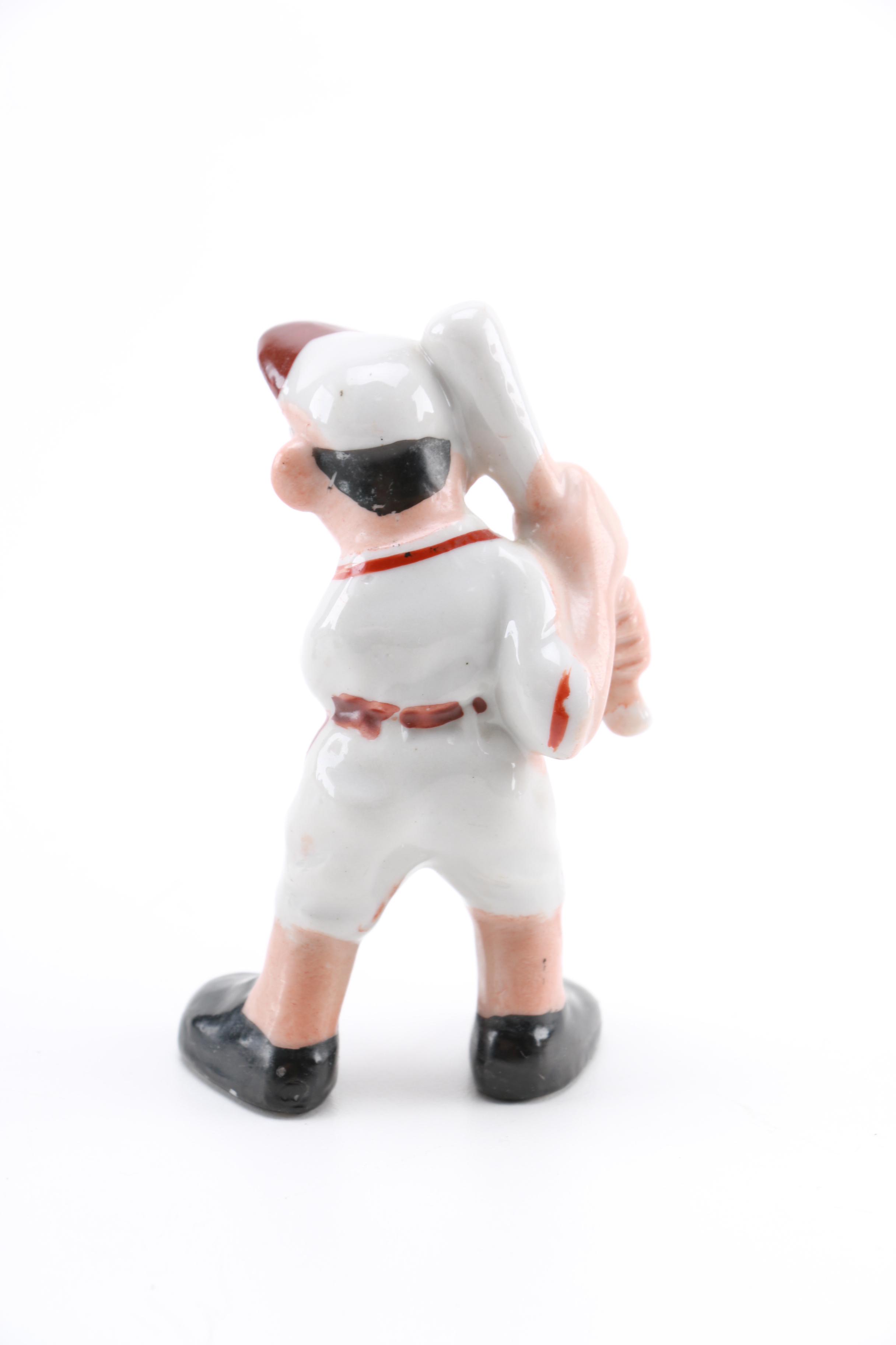 Japanese Ceramic Baseball Player Figurines | EBTH