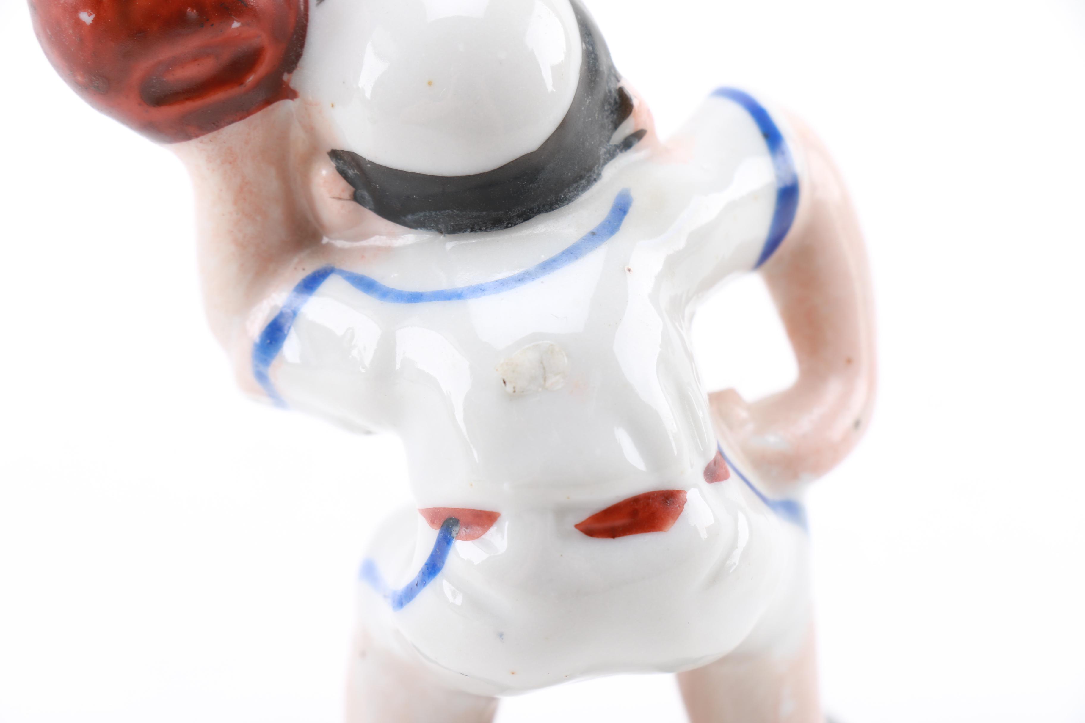 Japanese Ceramic Baseball Player Figurines | EBTH