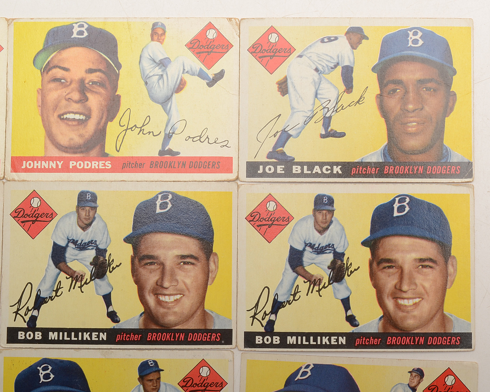 1955 Brooklyn Dodgers Topps Baseball Cards | EBTH