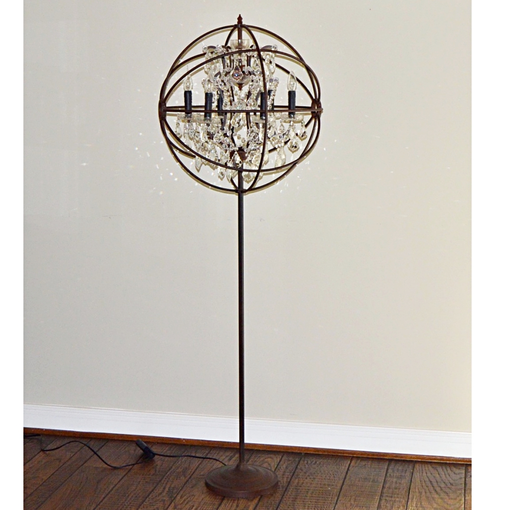 Restoration Hardware Crystal Orb Floor Lamp | EBTH