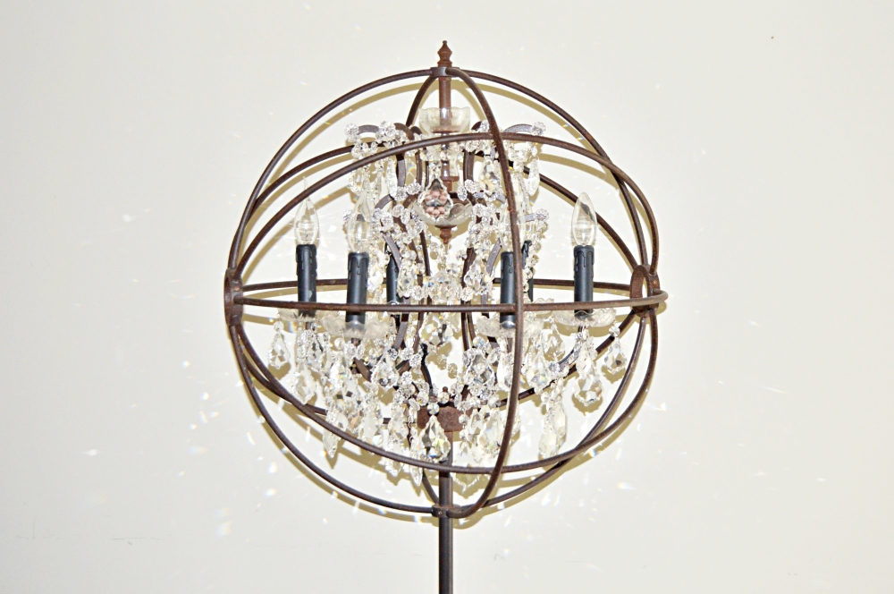 Restoration Hardware Crystal Orb Floor Lamp | EBTH