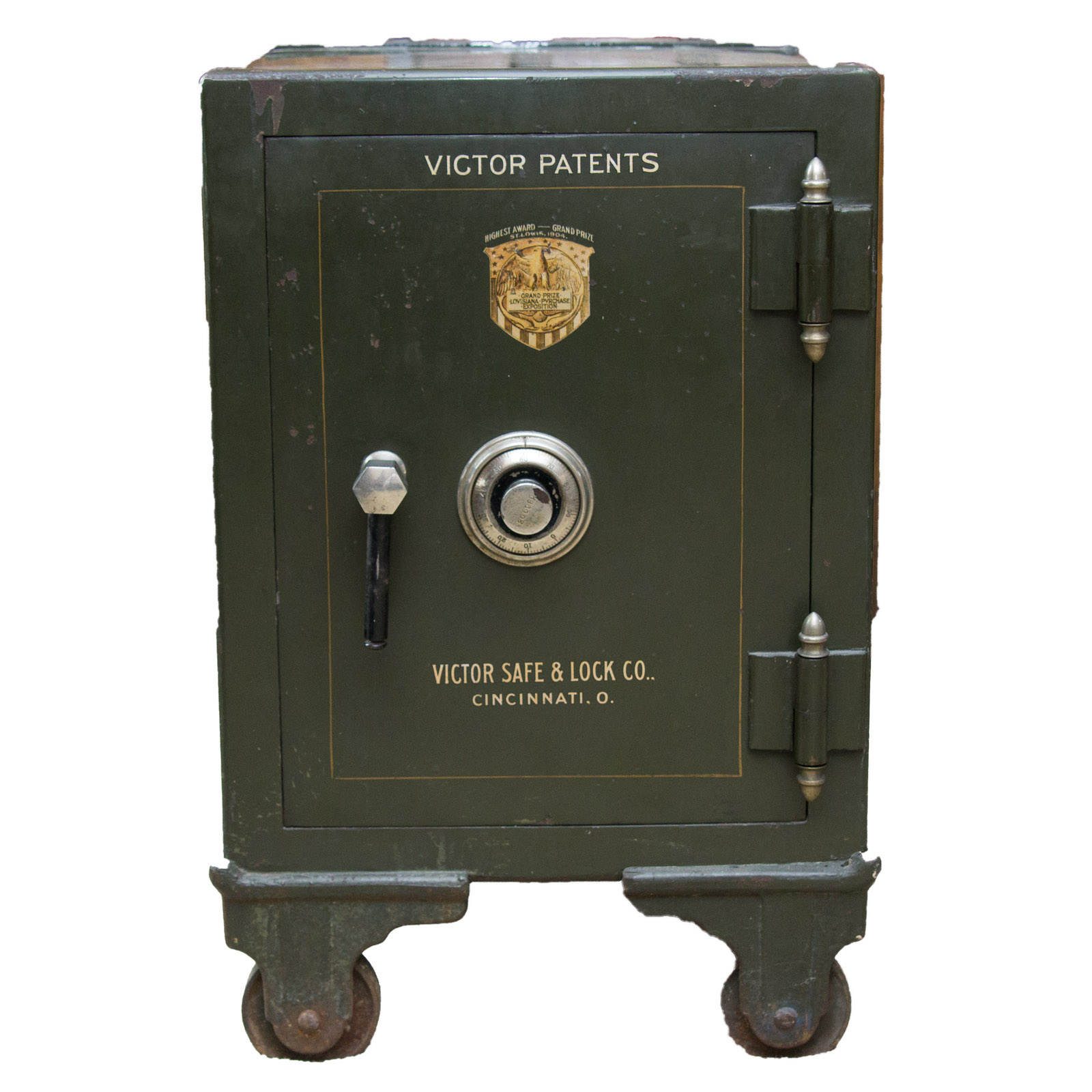 Vintage Victor Safe and Lock Co. Safe on Wheels | EBTH