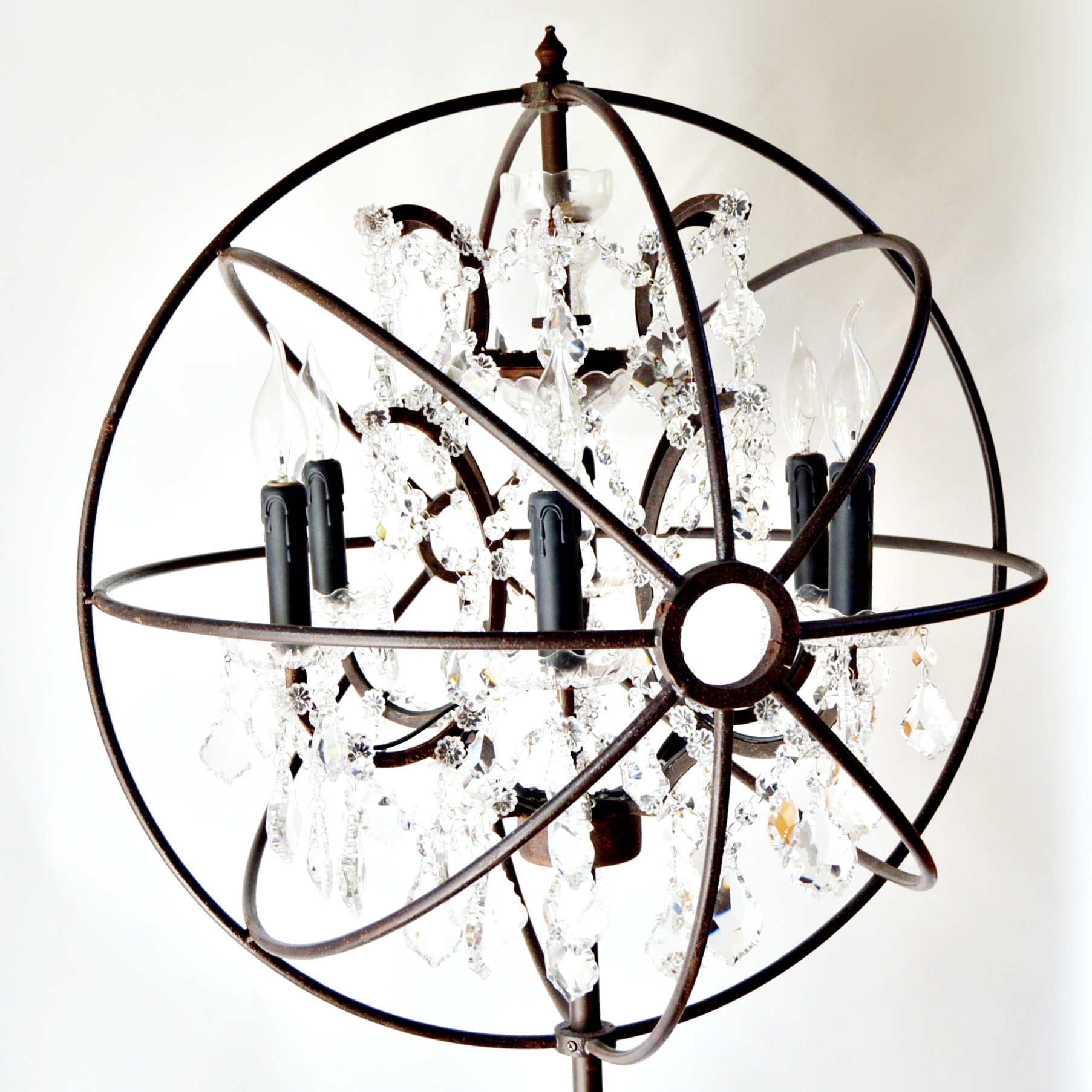 Restoration Hardware Crystal Orb Floor Lamp | EBTH