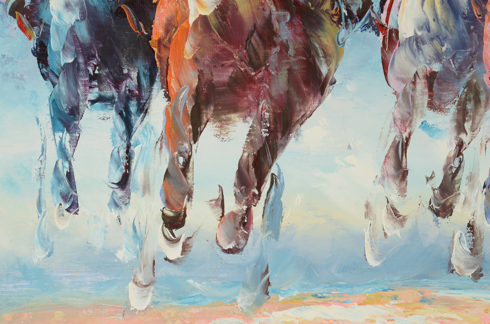 Anthony Veccio Original Oil Painting on Canvas | EBTH