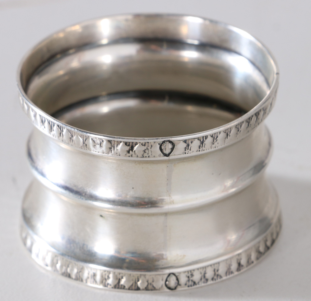 Coin Silver Napkin Ring | EBTH
