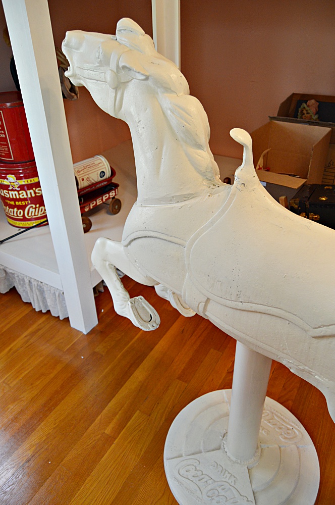 Vintage Coca-Cola Cast Metal Carousel Horse | EBTH