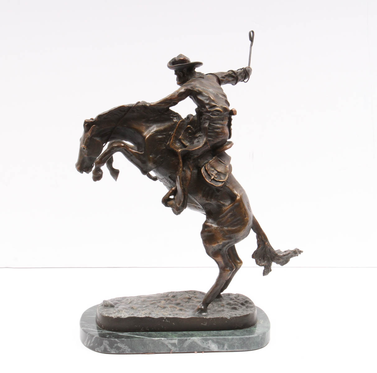 Remington Reproduction Bronze Sculpture "Bronco Buster" | EBTH