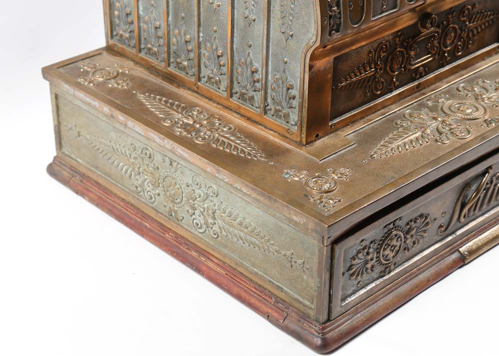 Circa 1908 Antique National Brass Cash Register | EBTH