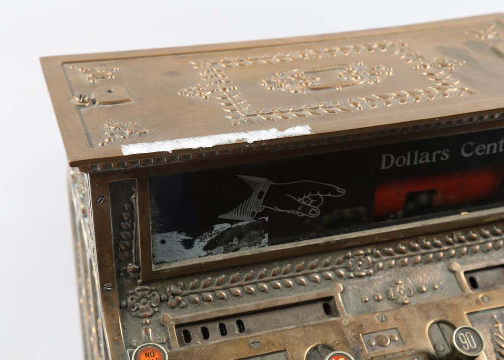 Circa 1908 Antique National Brass Cash Register | EBTH