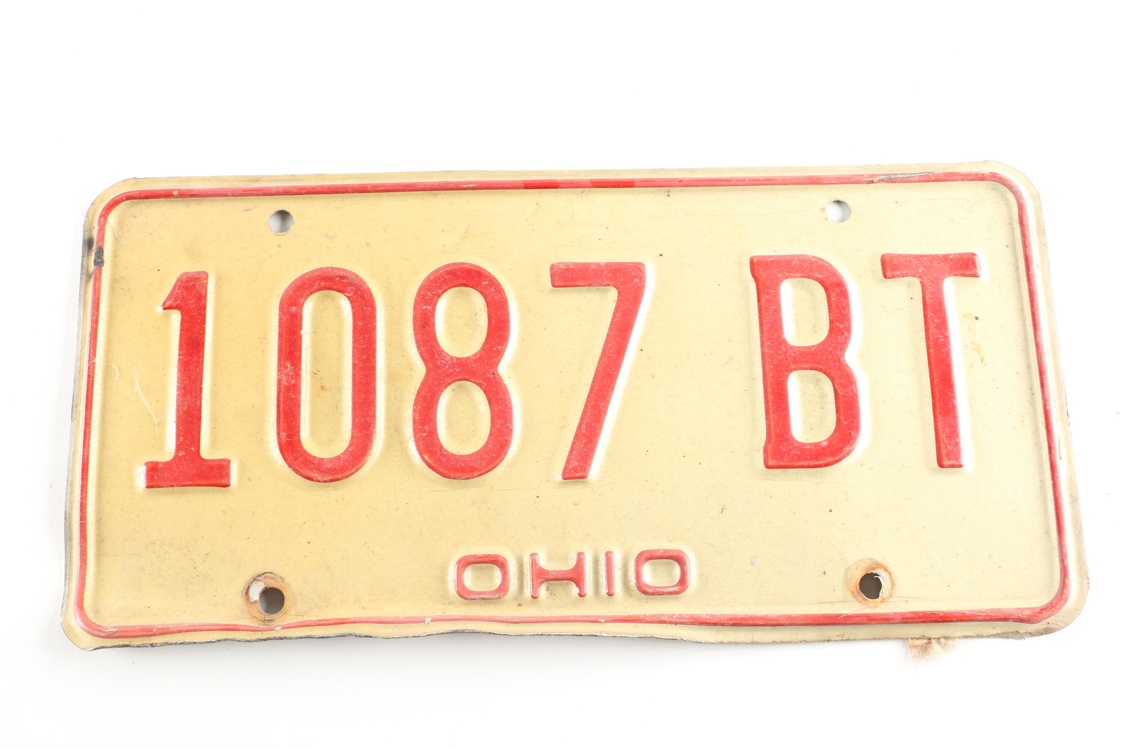 Fifty-Six Vintage and Contemporary Ohio License Plates | EBTH