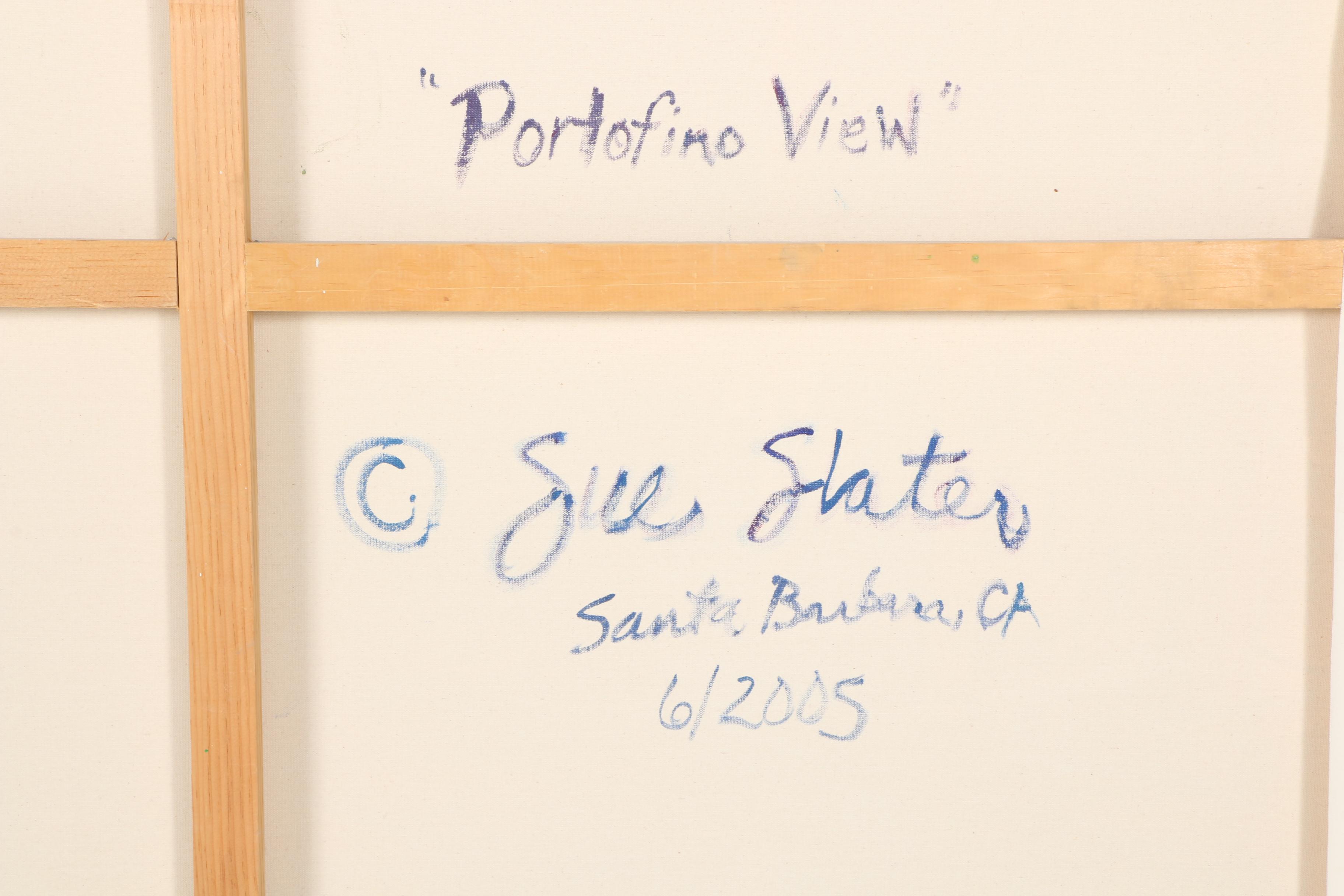 Sue Slater Acrylic Diptych on Canvas "Portofino View" | EBTH