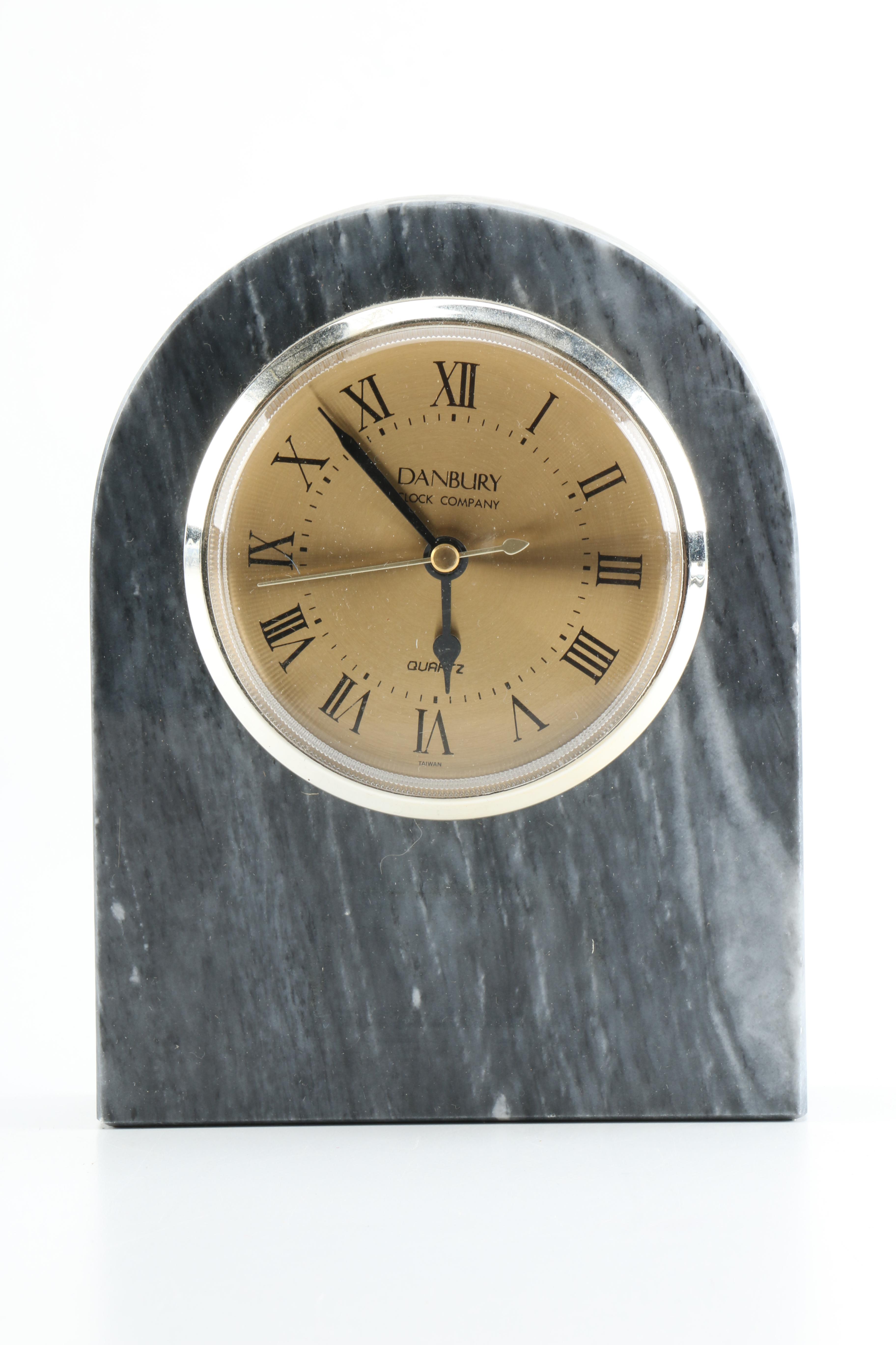 Danbury Quartz Mantel Marble Clock | EBTH