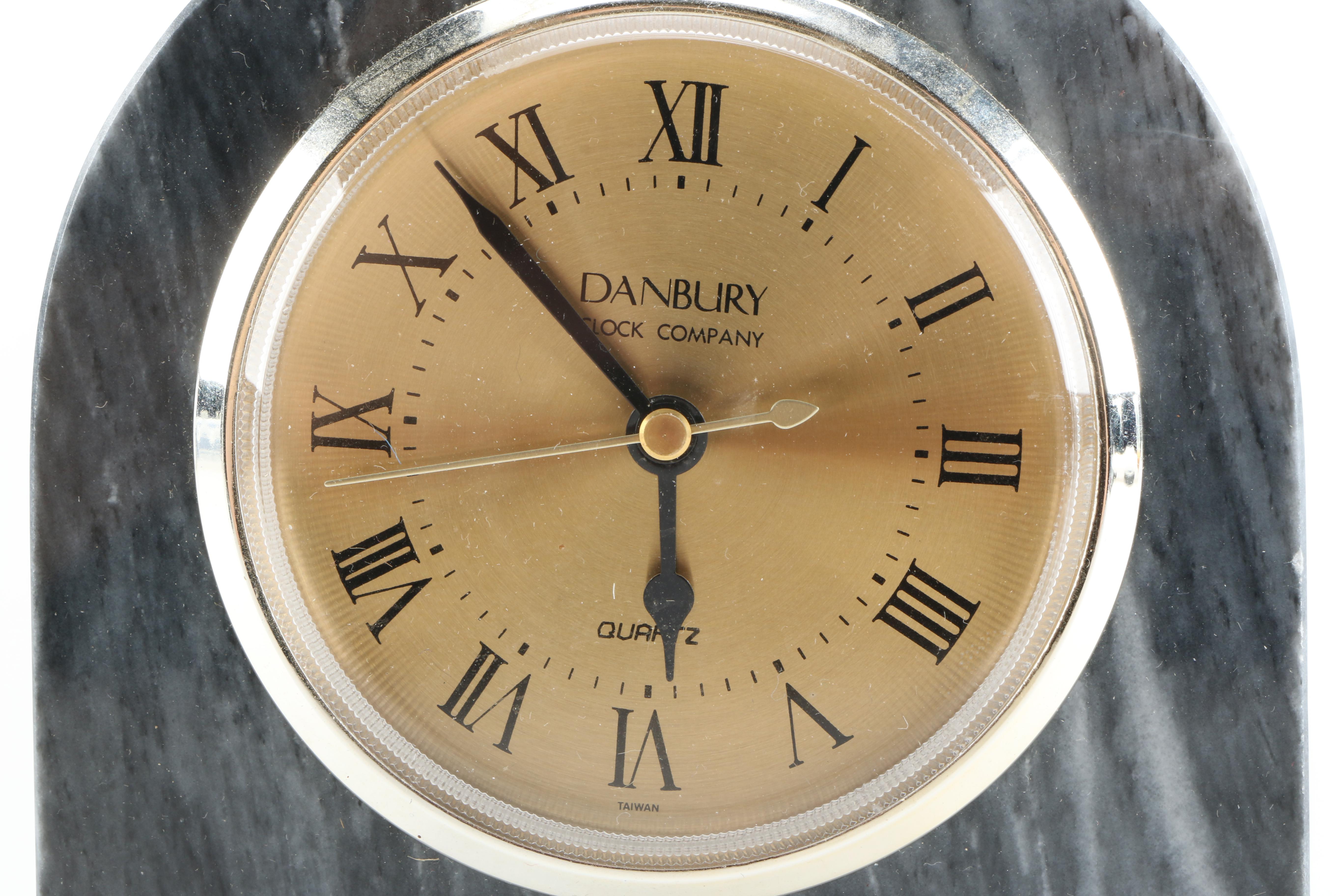 Danbury Quartz Mantel Marble Clock | EBTH