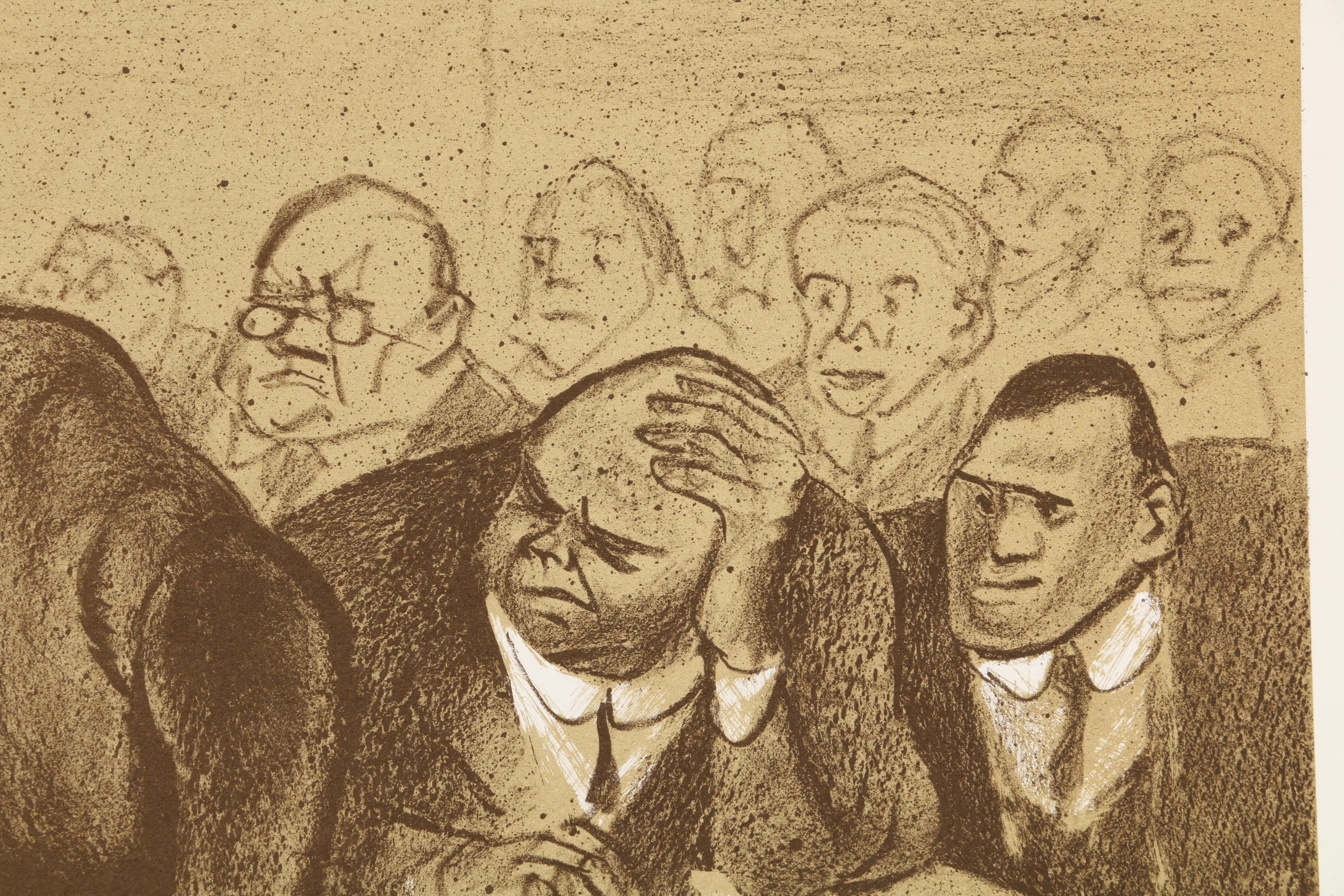 William Gropper Artist's Proof Lithograph "Evidence" | EBTH