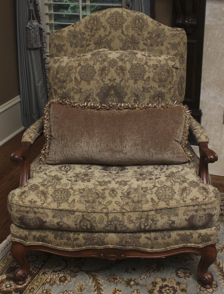 Lillian August Collection Armchair and Ottoman | EBTH