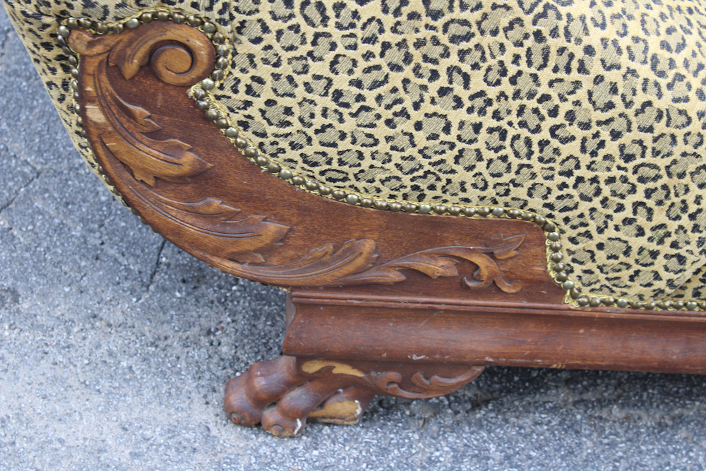 Cheetah Print Chaise Lounge | EBTH