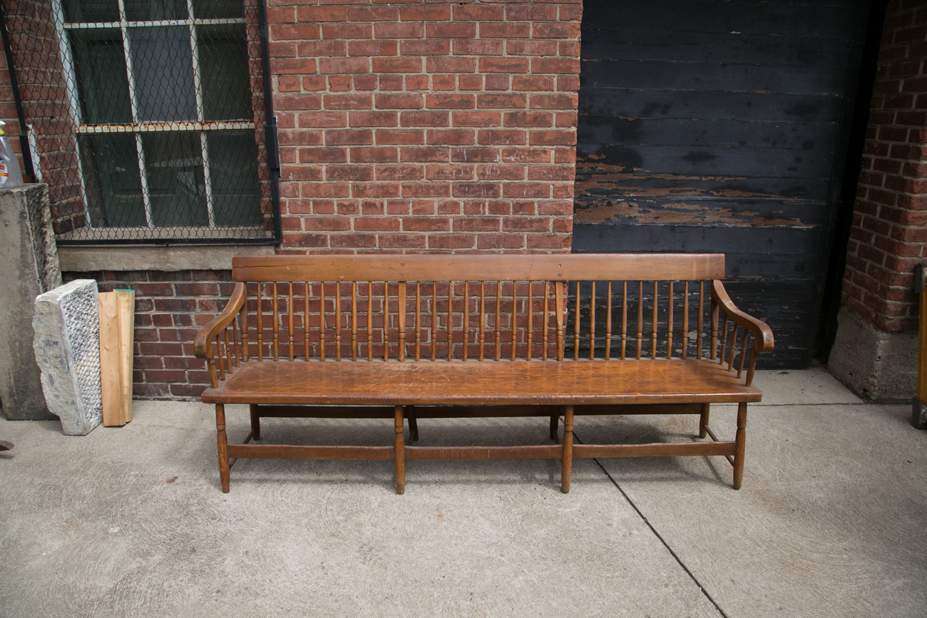 Federal Style Walnut Bench | EBTH
