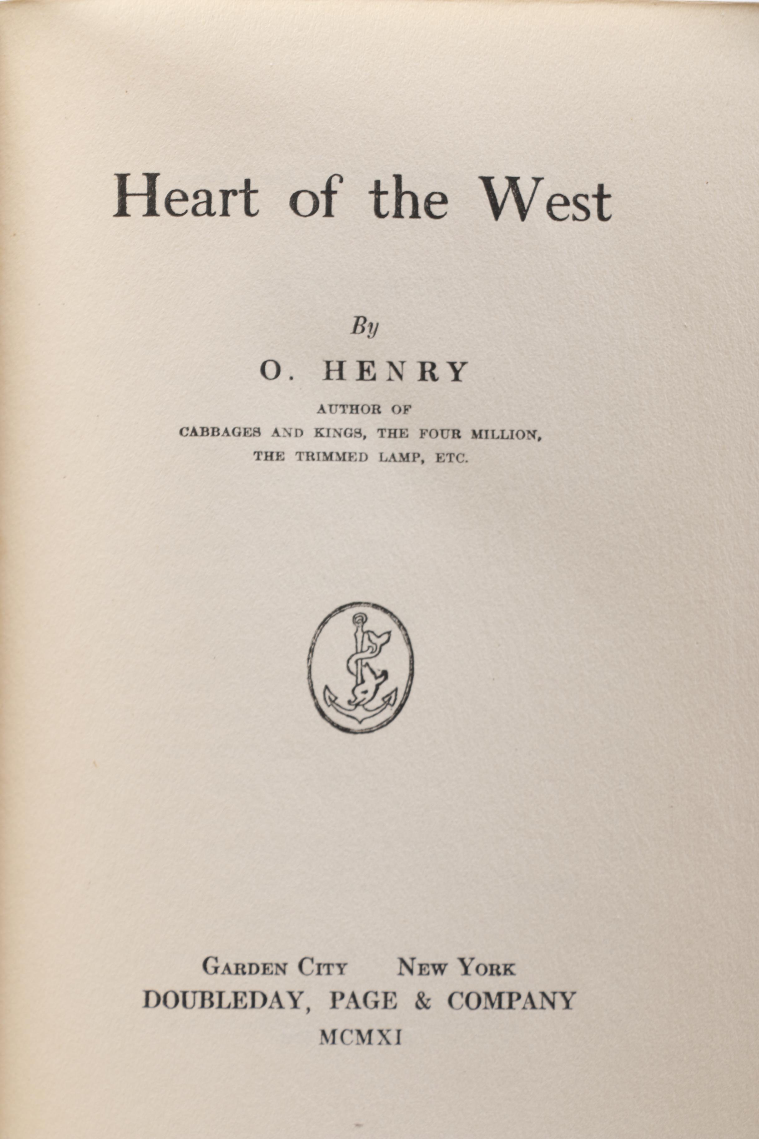 1911 Six-Volume Authorized Edition Set of O. Henry's Work | EBTH