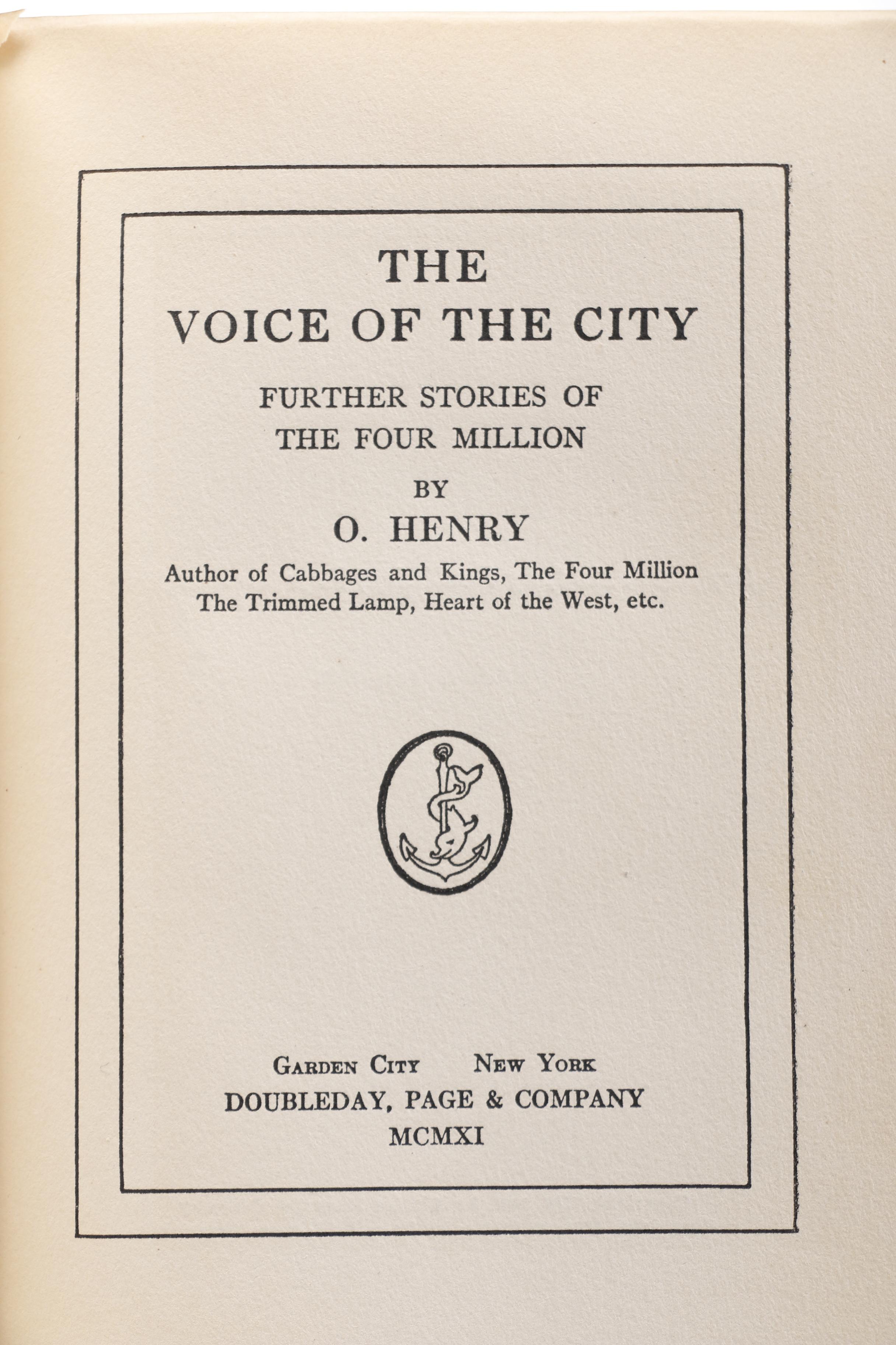 1911 Six-Volume Authorized Edition Set of O. Henry's Work | EBTH