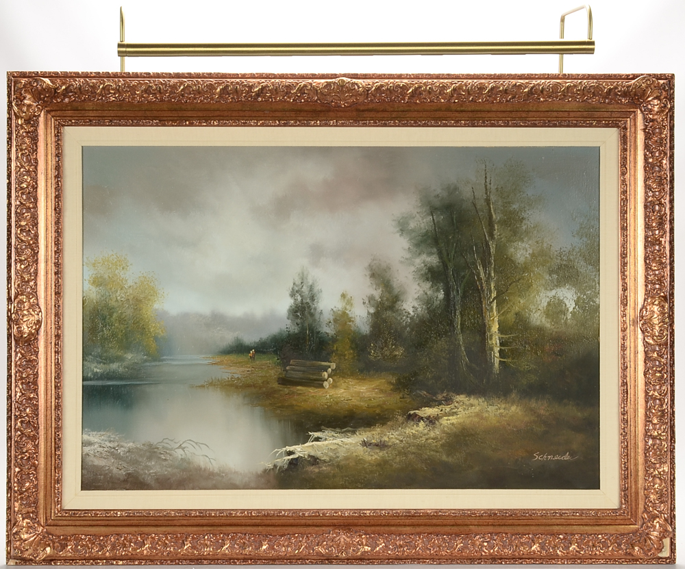 Hubert Schneider Original Oil Painting on Canvas | EBTH