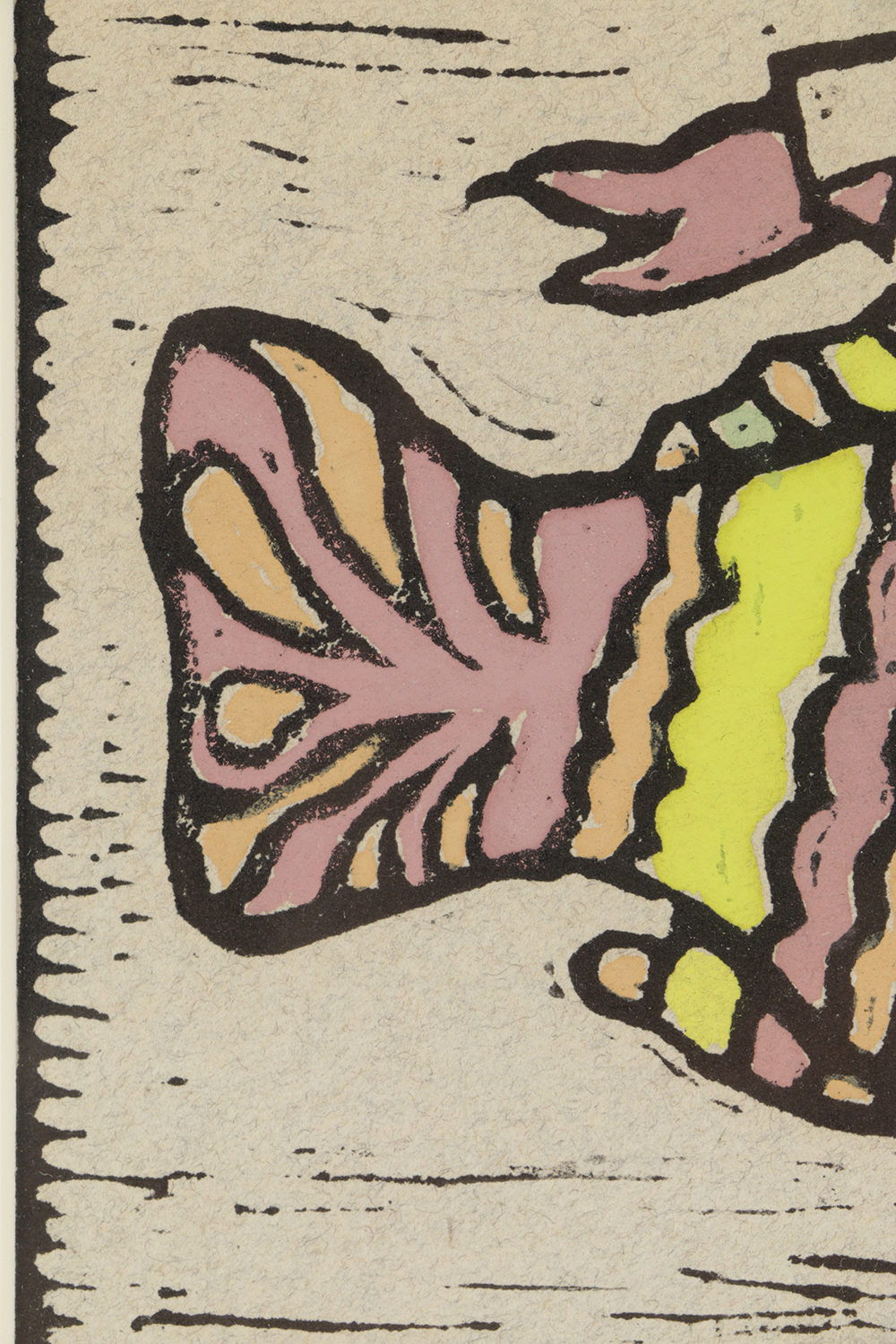 1985 Edgar Yaeger Hand Colored Woodblock Print | EBTH