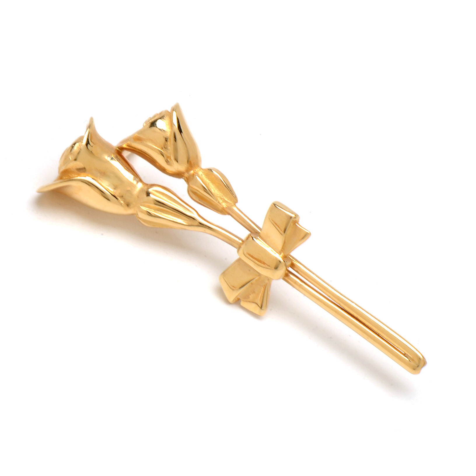 14K Yellow Gold Floral Bouquet Lapel Pin | EBTH