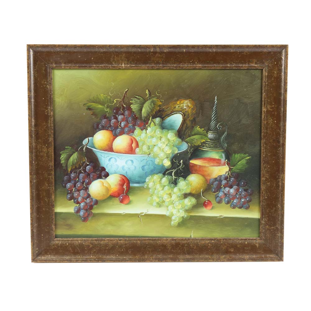 Original Oil on Canvas Still Life | EBTH