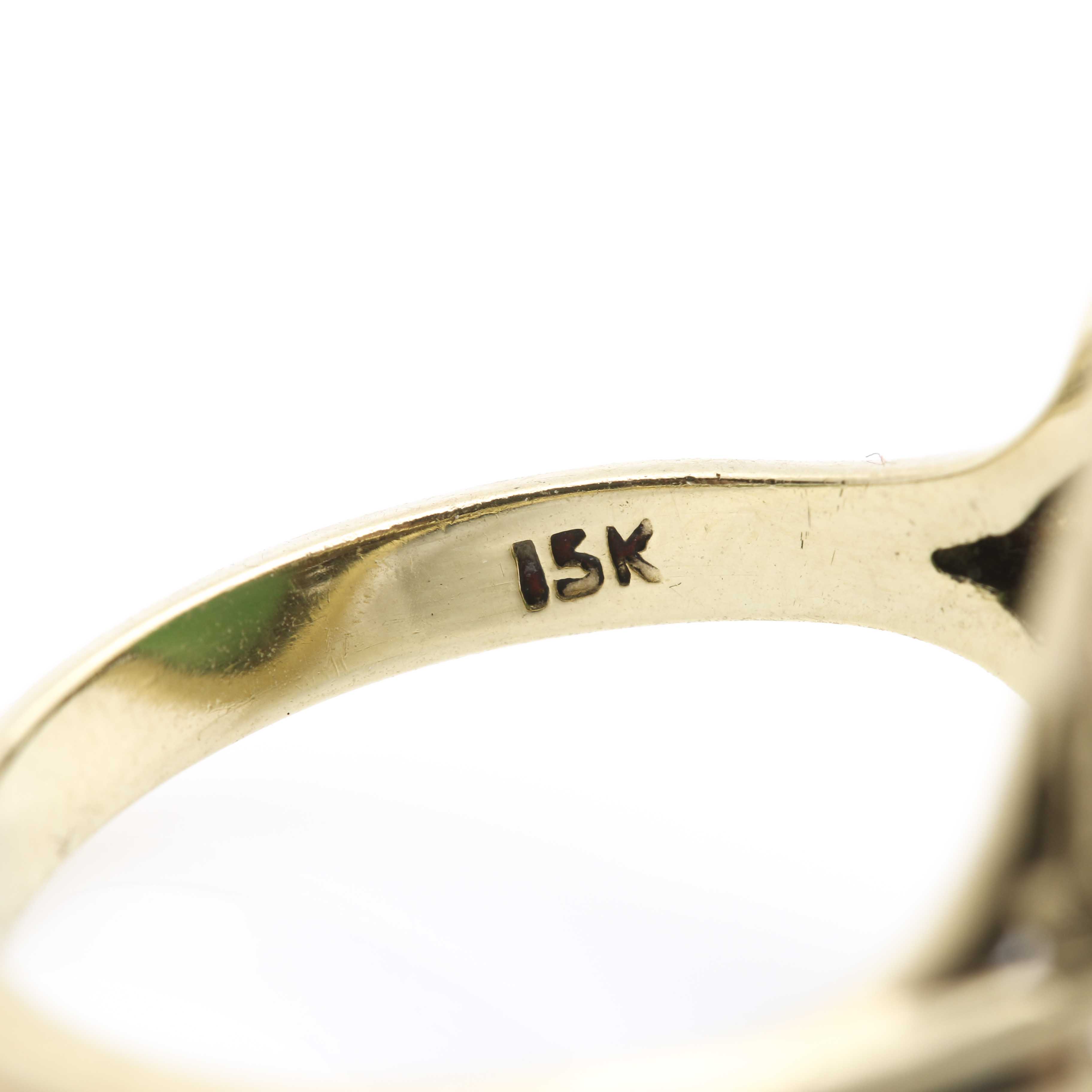 15K Yellow Gold Jadeite Ring | EBTH