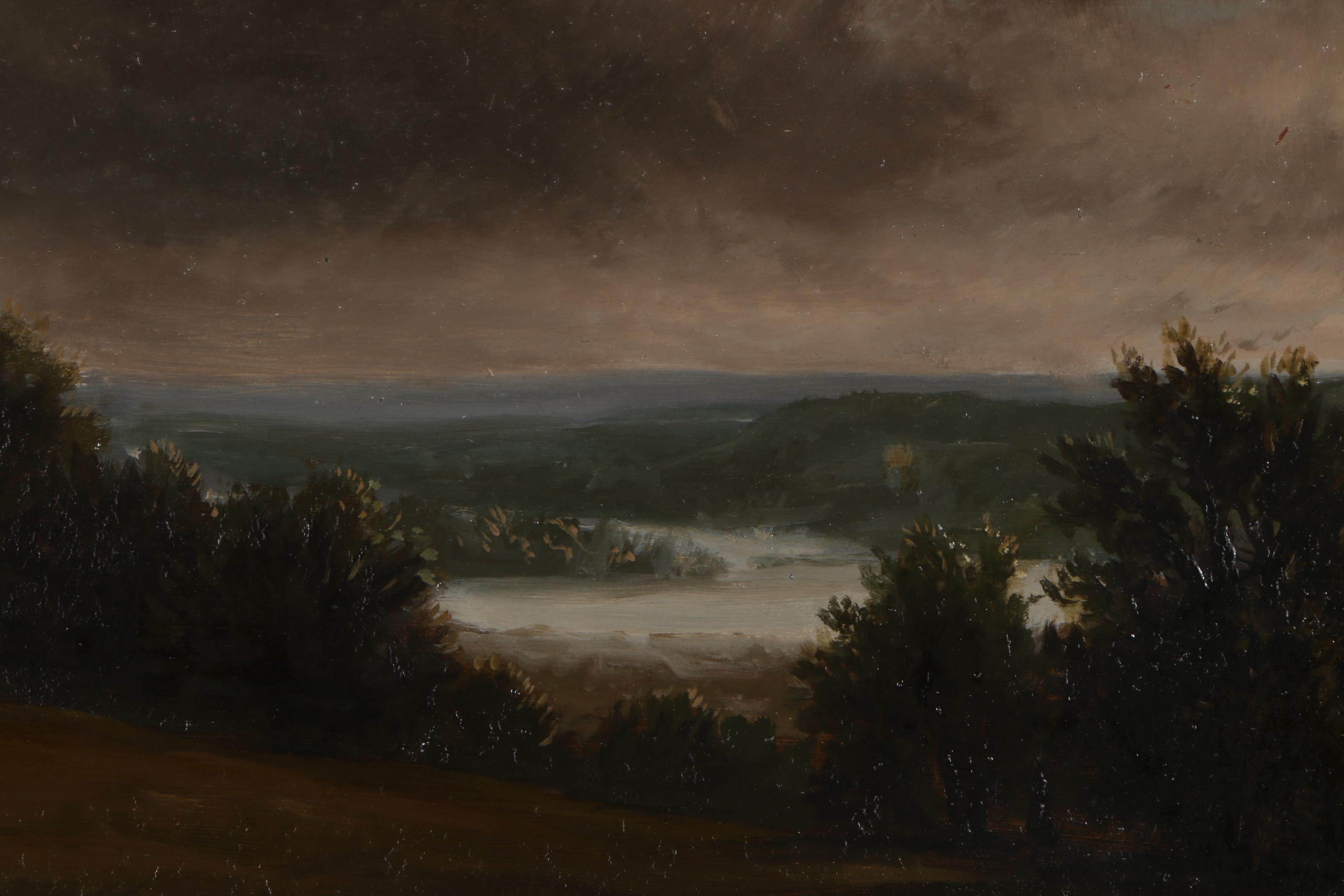 Thomas Locker Oil Painting on Board of a Sweeping Landscape | EBTH