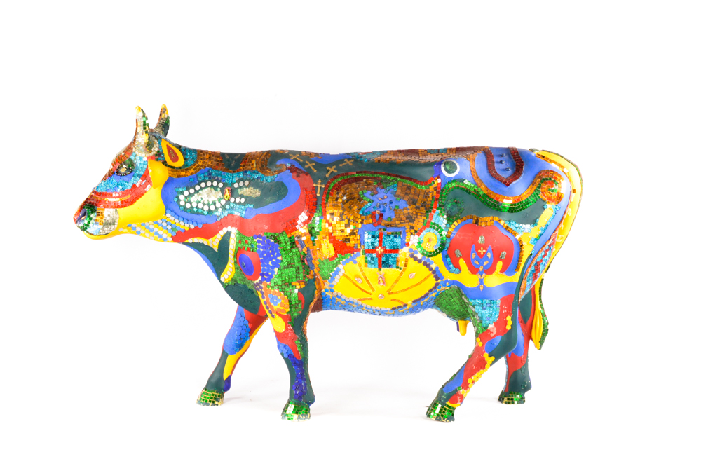Life Sized Chicago 1999 "Cows on Parade" named "Sacred Cow" | EBTH