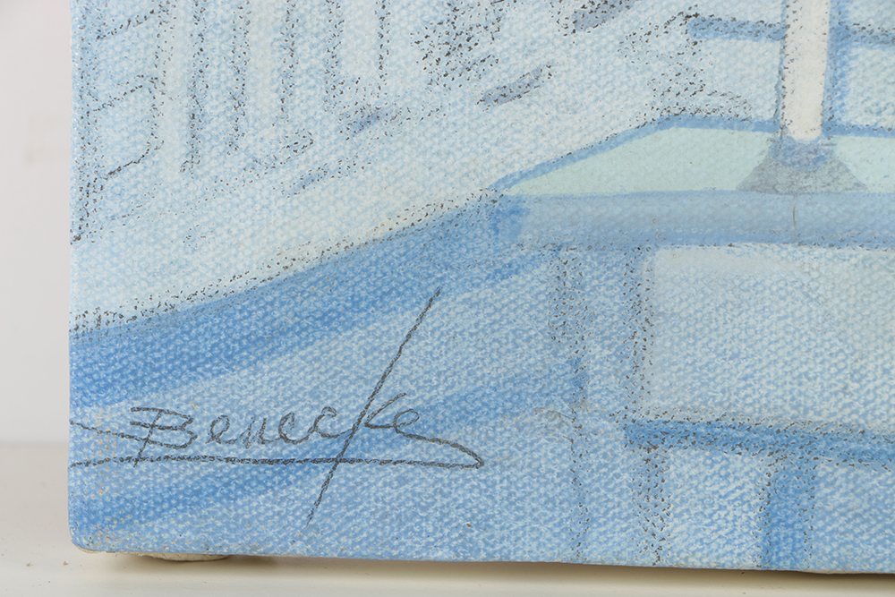 William Benecke Oil Painting "Building in Paris, Late Afternoon" | EBTH